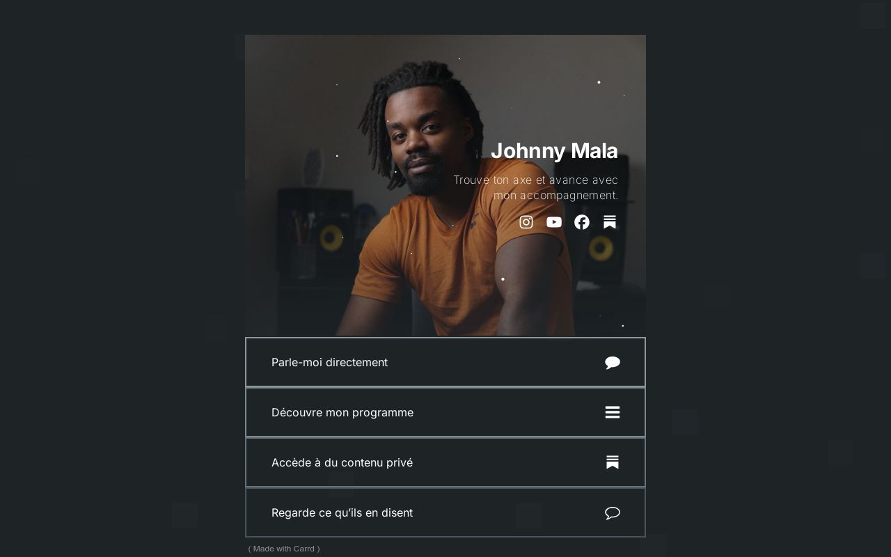 Johnny Mala Dashboard